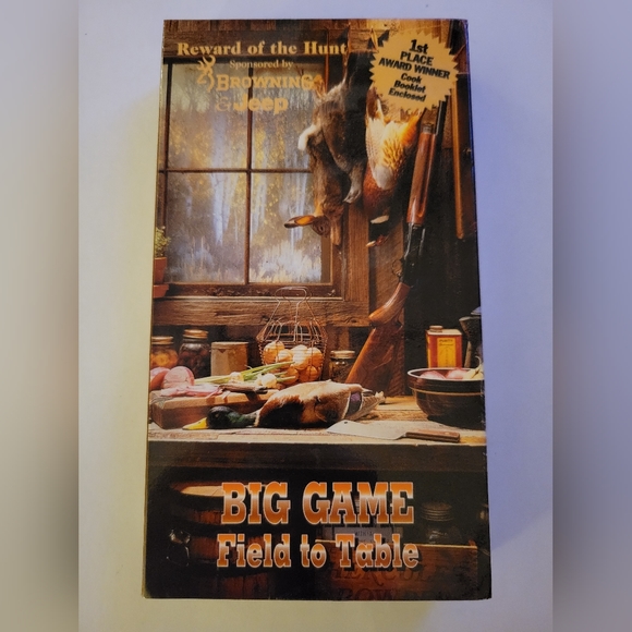 Media | Big Game Field To Table Vhs Tape And Cook Booklet | Poshmark